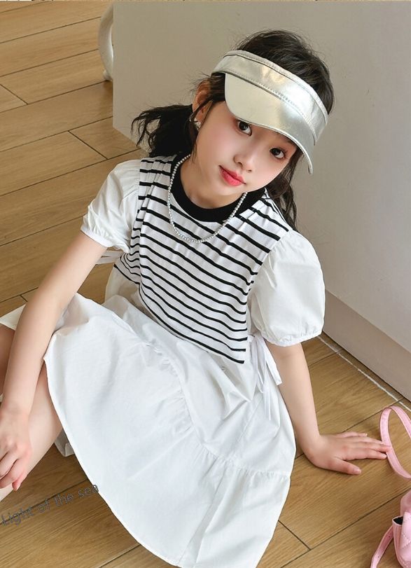 2024夏新作 ベビー服 韓国風子供服 女の子 半袖 ワンピース 120cm--170cm 個人事業主 Light of the sea | 卸売・ 問屋・仕入れの専門サイト【NETSEA】