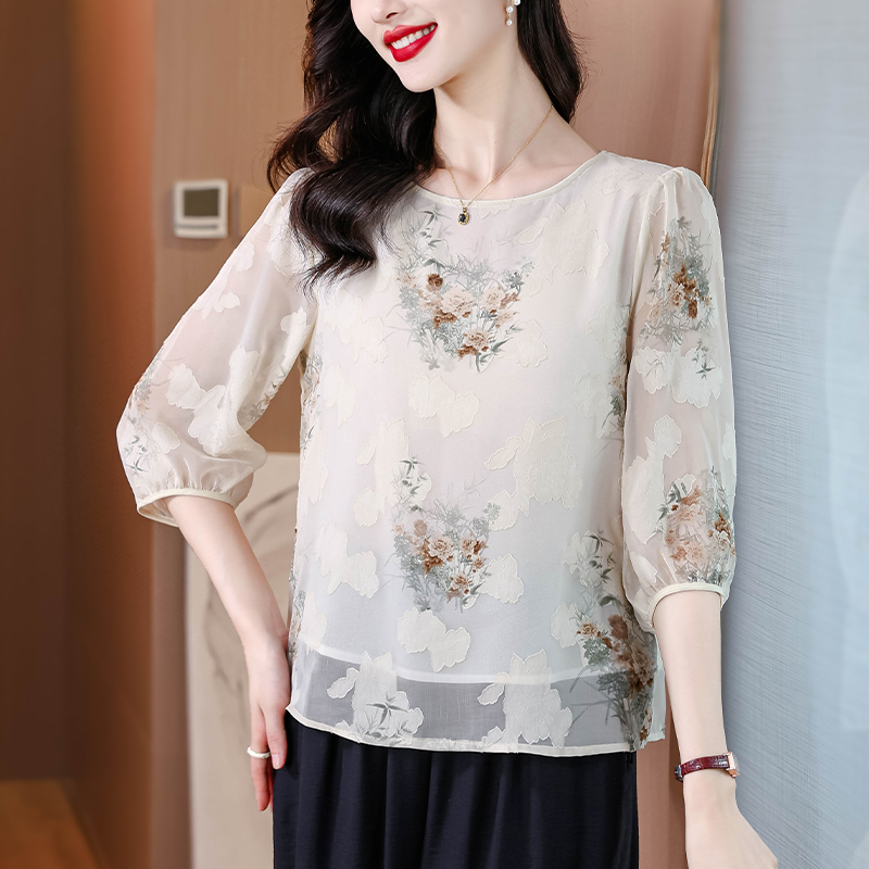 初回送料無料 七分袖Tシャツ シフォン上着 レーディスファション商品 人気トップス Sommy 株式会社 | 卸売・ 問屋・仕入れの専門サイト【NETSEA】