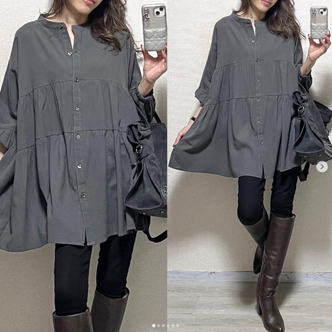 ANJIL☆2024秋冬AW カジュアル ゆったり無地長袖シャツ大きいサイズ 株式会社 SNIFF JAPAN レディース服 | 卸売・ 問屋・仕入れの専門サイト【NETSEA】