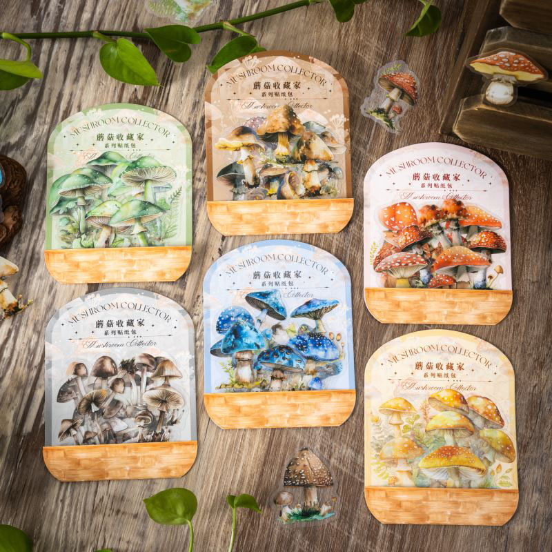 ステッカー PETシール アンティーク キノコ 20枚入 | 卸売・ 問屋・仕入れの専門サイト【NETSEA】