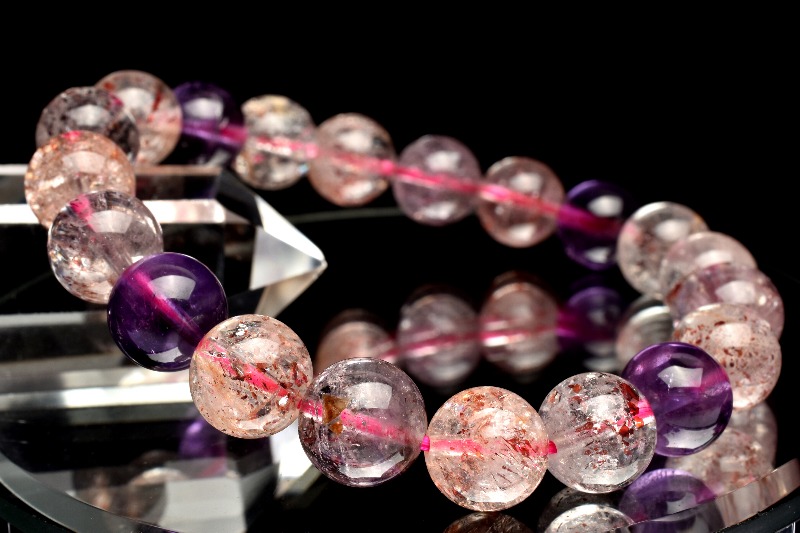 【1点物】上質 マルチカラー スーパーセブン 9.5mm ブレスレット _M3646 株式会社 SEKIKON | 卸売・ 問屋・仕入れの専門サイト【NETSEA】