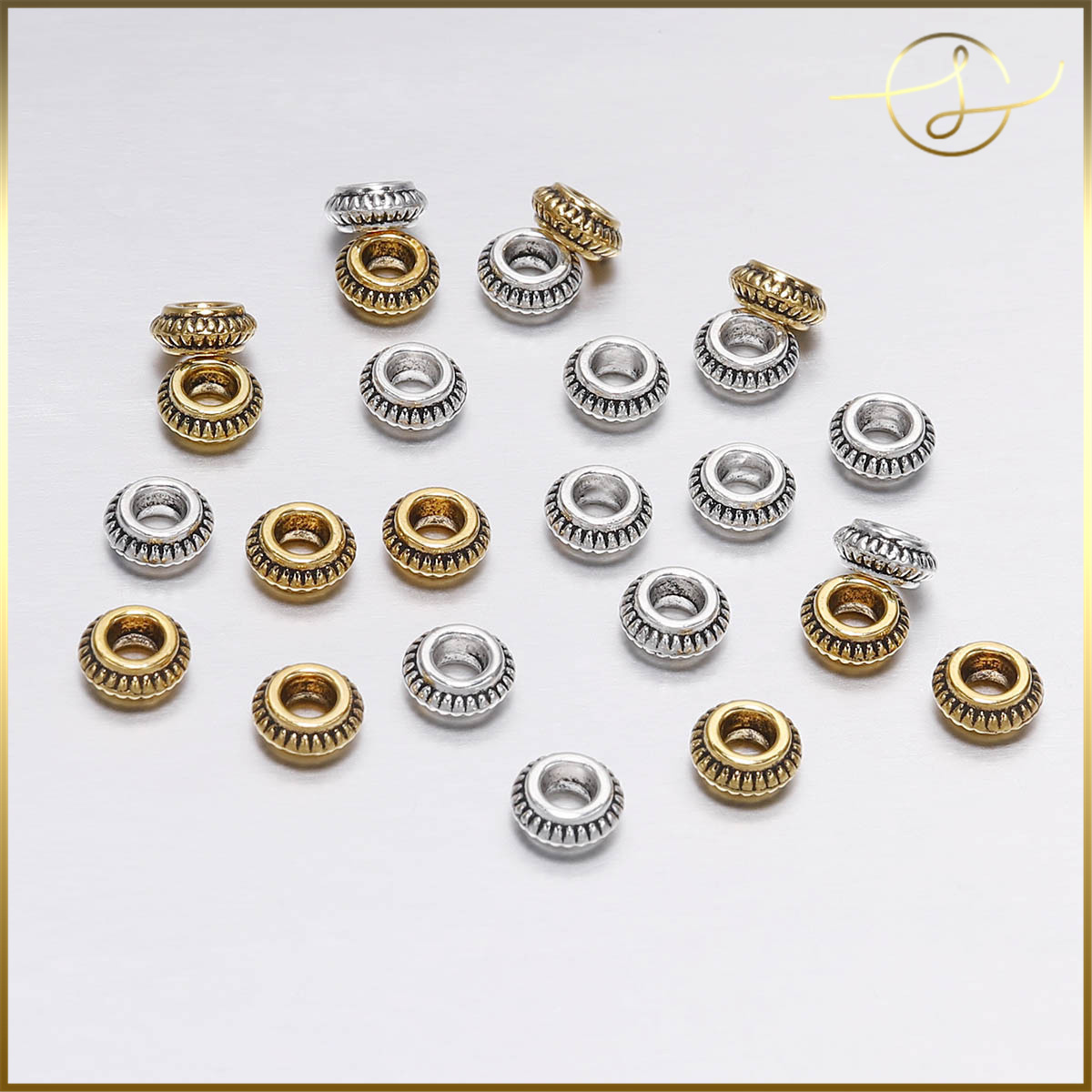 楕円 提灯 ランタン 金属ビーズ メタルビーズ スペーサー ロンデル 14Kメッキ DIYパーツ 手芸 基礎金具 | 卸売・ 問屋・仕入れの専門サイト【NETSEA】