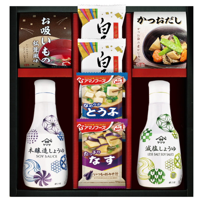 アマノフーズ＆ヤマサ鮮度しょうゆ詰合せ Pure Rose | 卸売・ 問屋・仕入れの専門サイト【NETSEA】