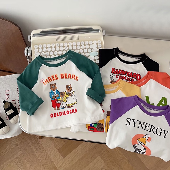 T&Q☆2025春新作 韓国風子供服柄物英字長袖Tシャツトップス | 卸売・ 問屋・仕入れの専門サイト【NETSEA】