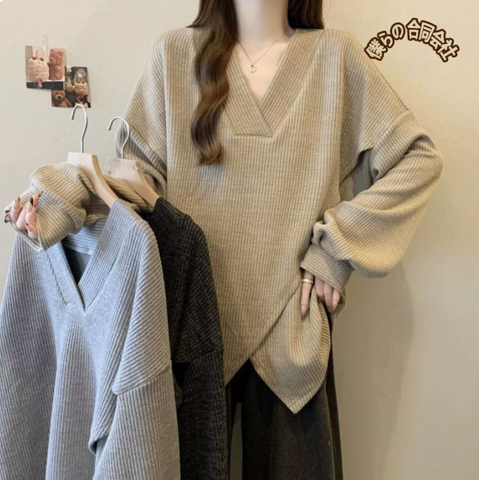 レディース服 2025年春秋新作 トップス Tシャツ シンプル トレーナー M#-4XL# 3色展開 | 卸売・ 問屋・仕入れの専門サイト【NETSEA】