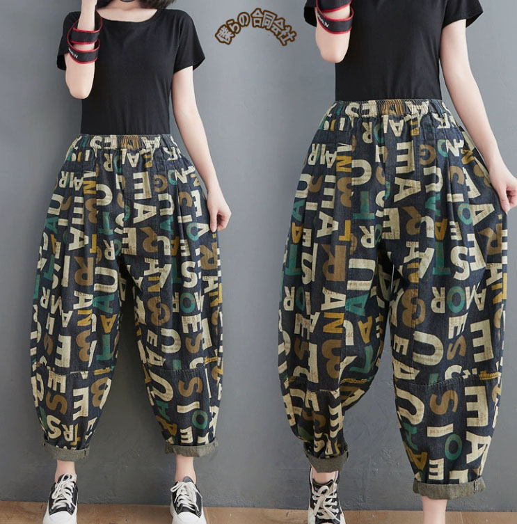 2025年春秋新作 レディース服 ズボン ボトムス ジーンズ プリント デニムパンツ M#-2XL# | 卸売・ 問屋・仕入れの専門サイト【NETSEA】