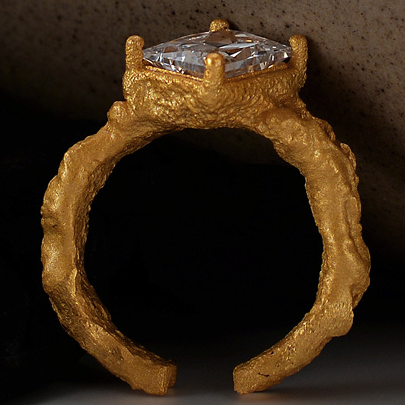 韓国風 S925純銀 宝石埋め込みリング ホワイト 18Kゴールド 12-17号 NETSEA中国輸入旗艦店 | 卸売・ 問屋・仕入れの専門サイト【NETSEA】