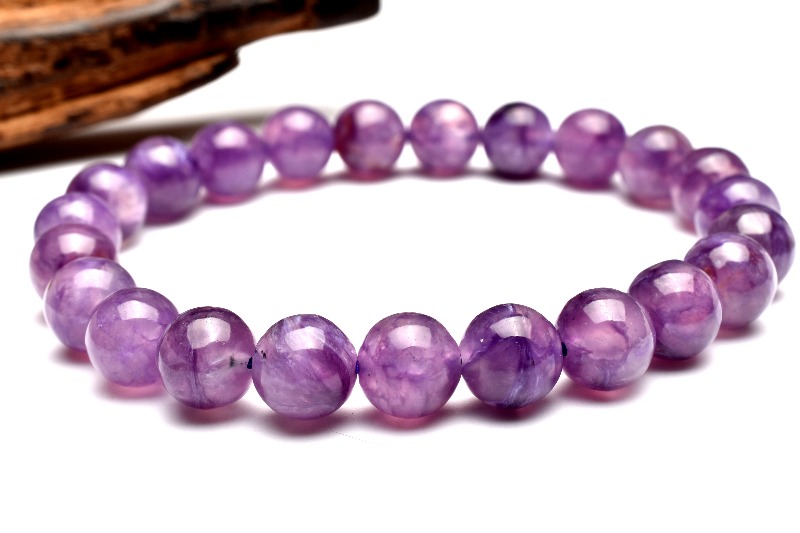 【1点物】AA☆高発色 エンジェルシリカ(チャロアイト) 8mm ブレスレット _MA713 | 卸売・ 問屋・仕入れの専門サイト【NETSEA】