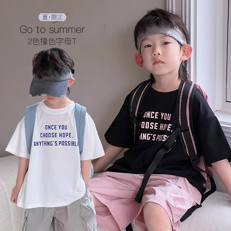 2025★韓国風子供服★キッズ服★Tシャツ★トップス★2色★90cm～170cm | 卸売・ 問屋・仕入れの専門サイト【NETSEA】