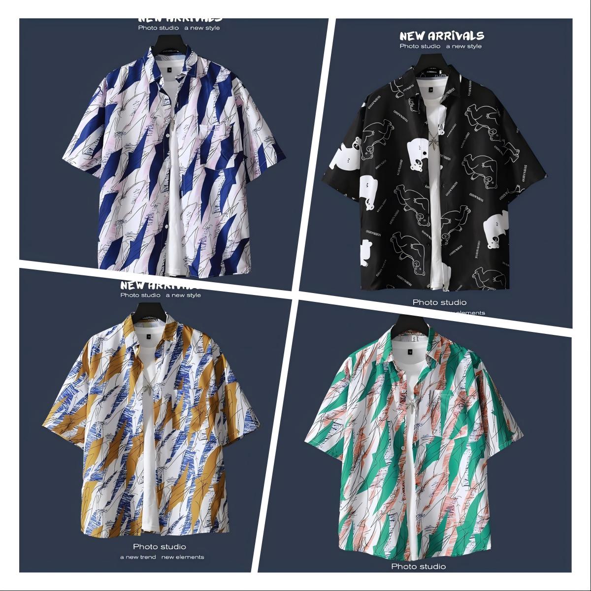 2025春夏メンズ服 カジュアル系 ワイシャツ 韓国風 Tシャツ トップス カーディガン 4色展開[M~3XL] | 卸売・ 問屋・仕入れの専門サイト【NETSEA】